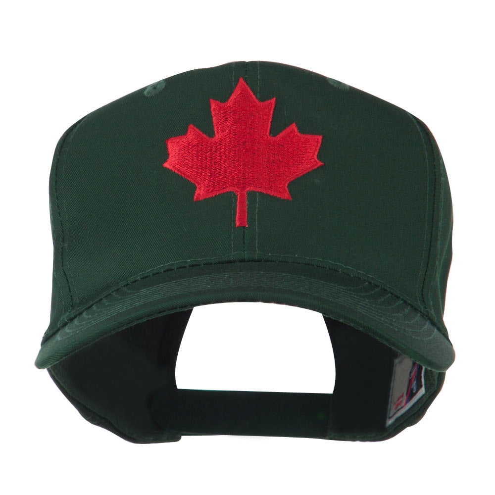 Canada's Maple Leaf Embroidered Cap - Green OSFM - Walmart.com