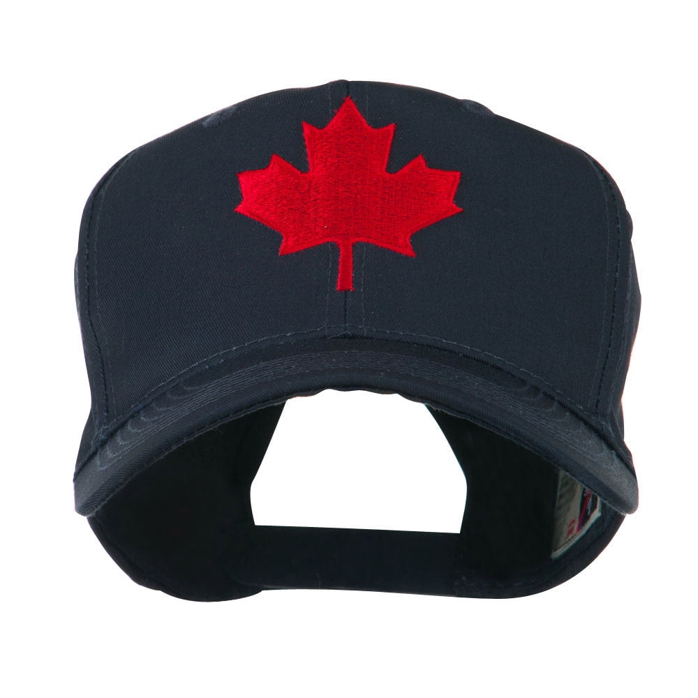 Canada's Maple Leaf Embroidered Cap - Navy OSFM - Walmart.com