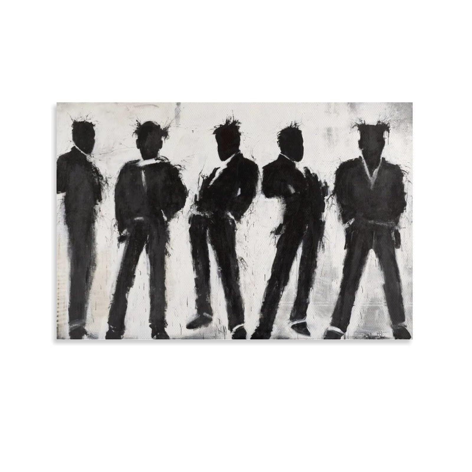 Canadian Artist Richard Hambleton 5 Shadow Figures Art Graffiti Poster ...