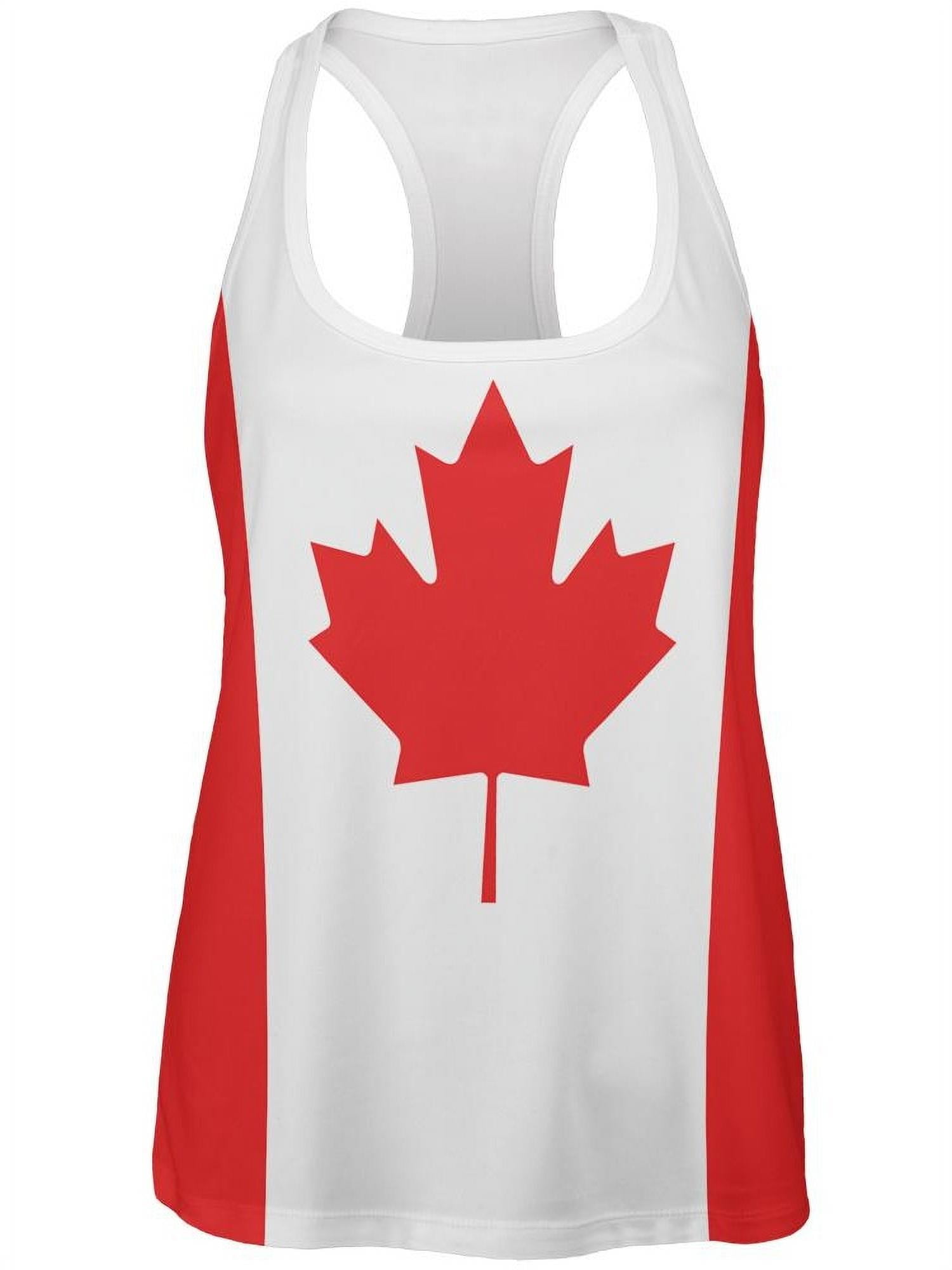 Canadian Canada Flag All Over Womens Work Out Tank Top Multi MD ...