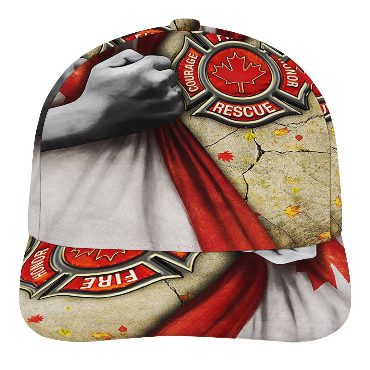 Canadian Firefighter Courage Honor Rescue baseball cap hat - Walmart.com