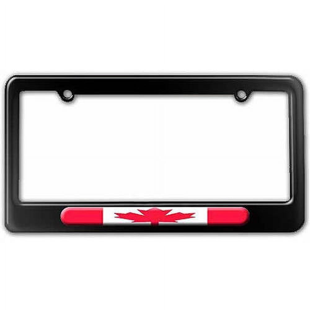 Canadian Flag, Canada License Plate Tag Frame, Multiple Colors ...