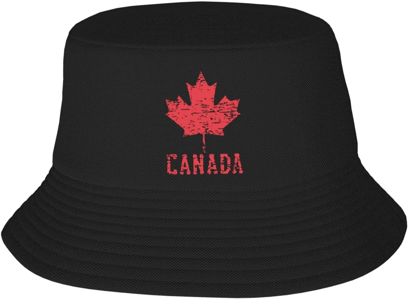 Canadian Flag Faded Canada Bucket Hat Reflective Foldable Beach Sun ...