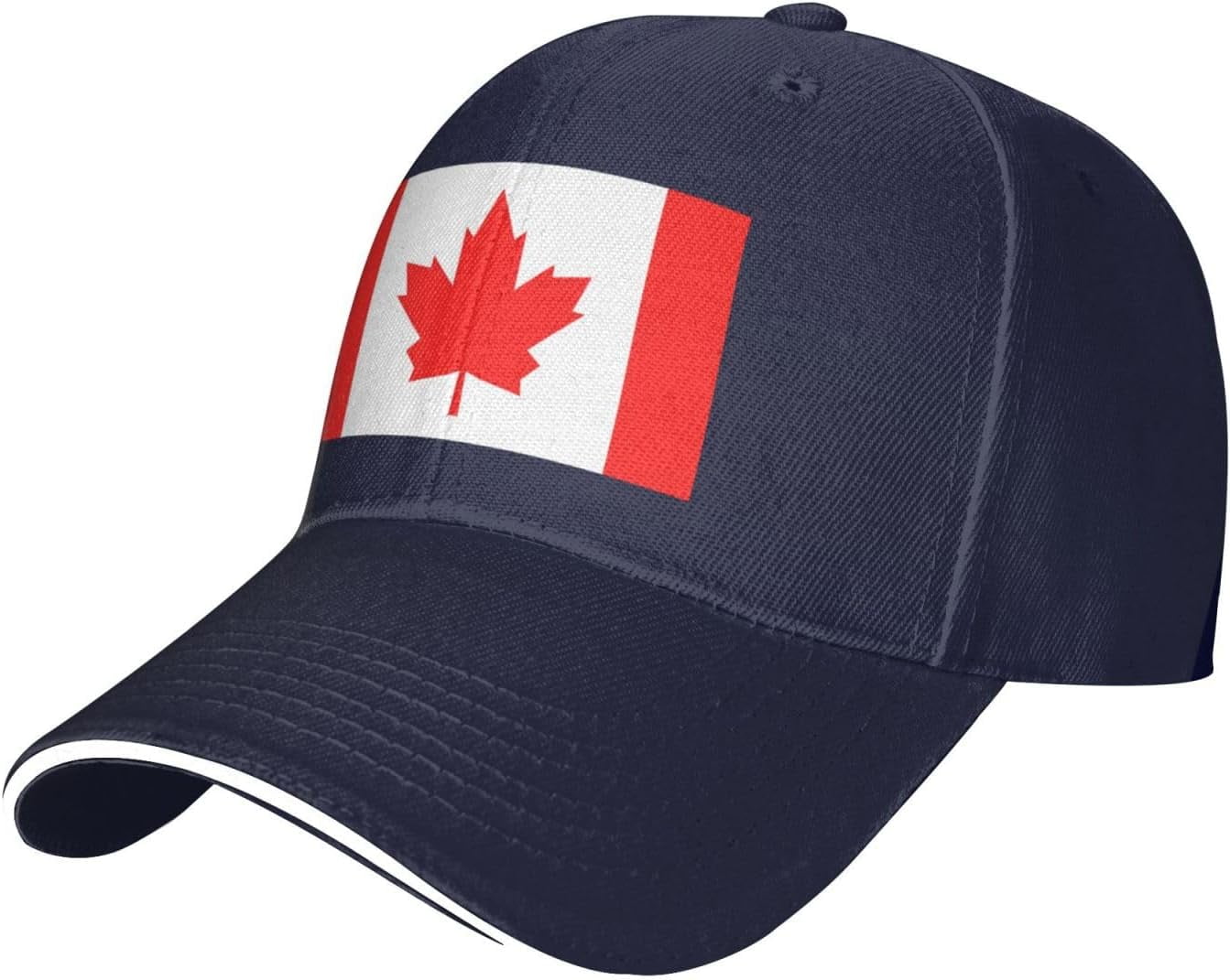 Canadian Flag Hat Adjustable Funny Fashion Cap Black for Men Women ...