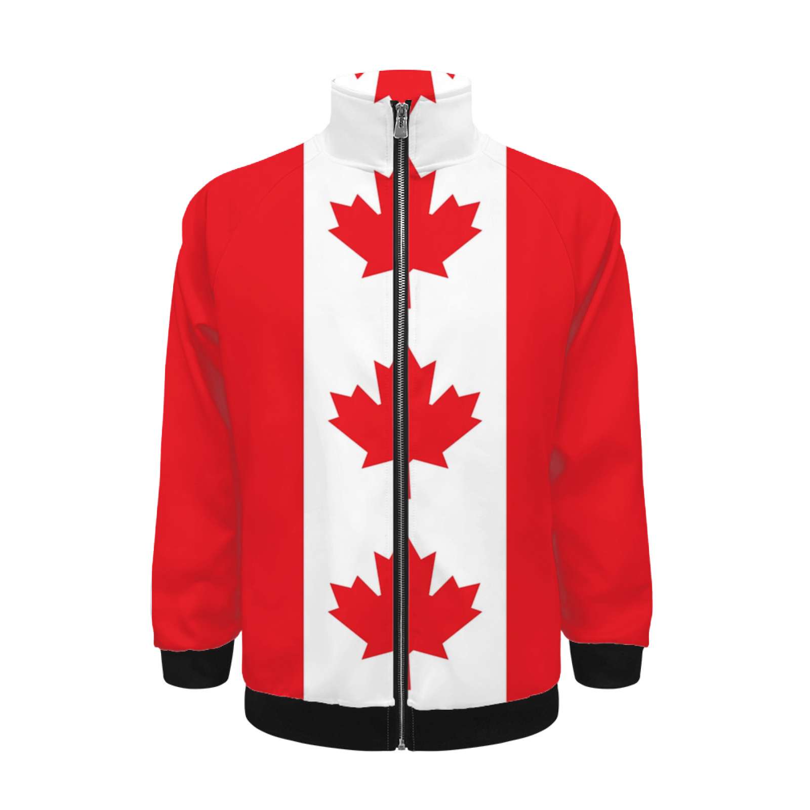 Canadian Flag Jacket Men's Street Cool Long Sleeves Coat Personality ...