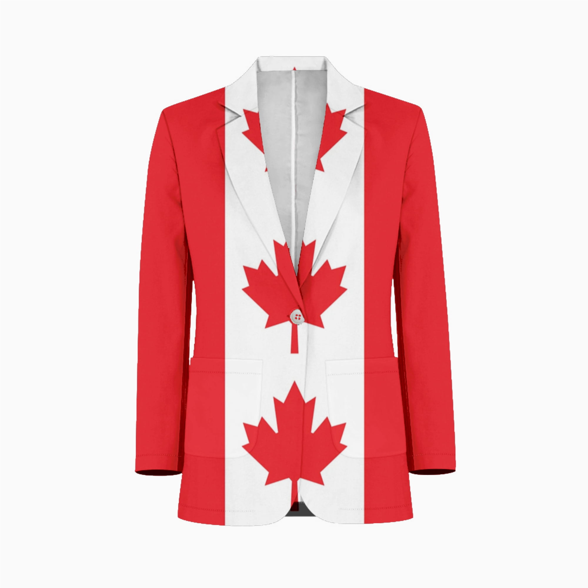 Canadian Flag Men's Suit Blazer Casual Party Wear Slim Fit Suit Jacket ...