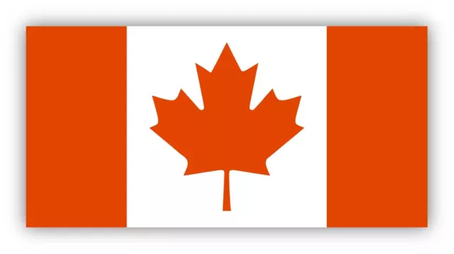 Canadian Flag Patriotic Sticker Decal Laptop Wall Car Phone Decal Water ...