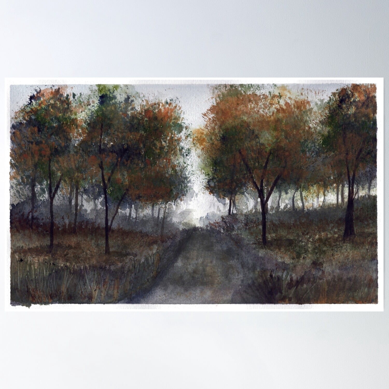 Canadian Forest In Autumn Poster Wall Art, Modern Wall Decor, 24x36 ...