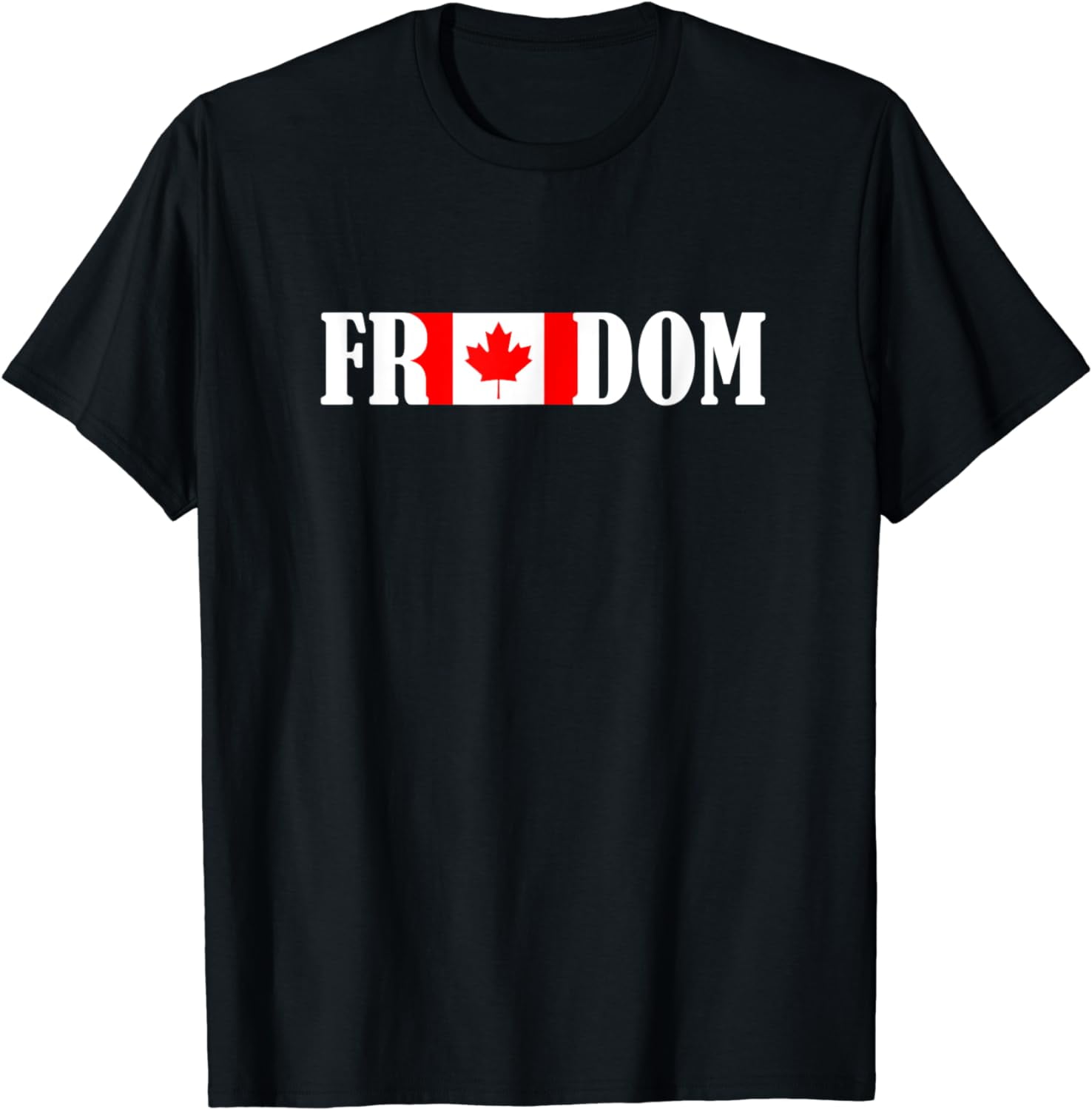 Canadian Freedom Maple Leaf Flag T-Shirt Nation Banner Gift T-Shirt ...