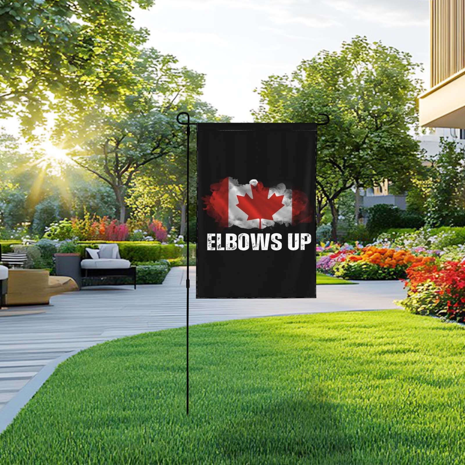 Canadian Garden Flag, Double-Sided Yard Sign, Durable Plastic Material ...