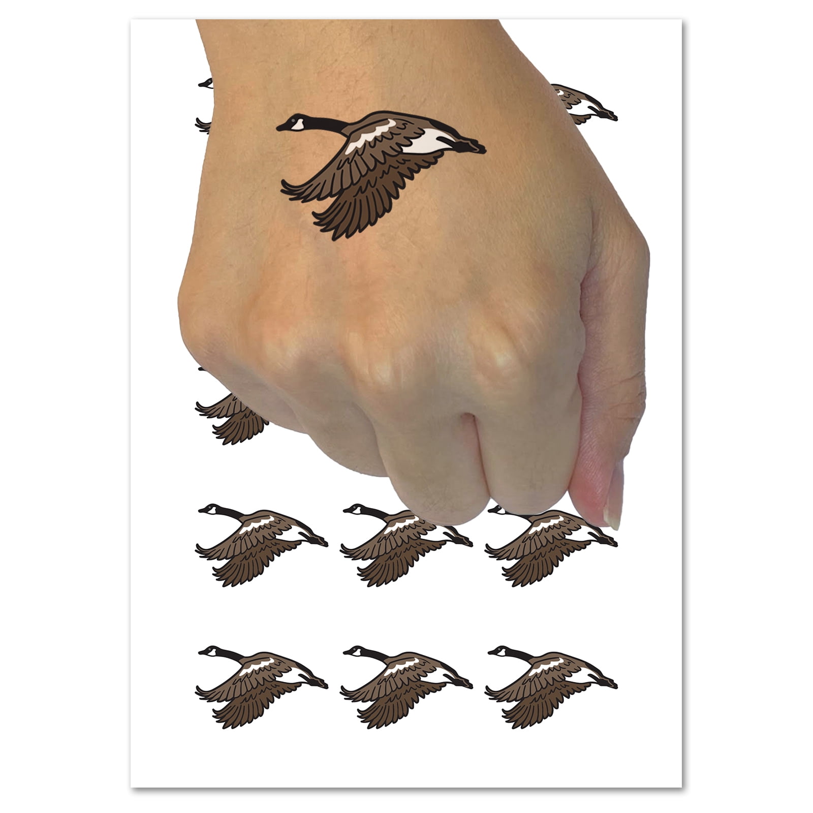 Canadian Goose Canada Water Resistant Temporary Tattoo Set Fake Body ...