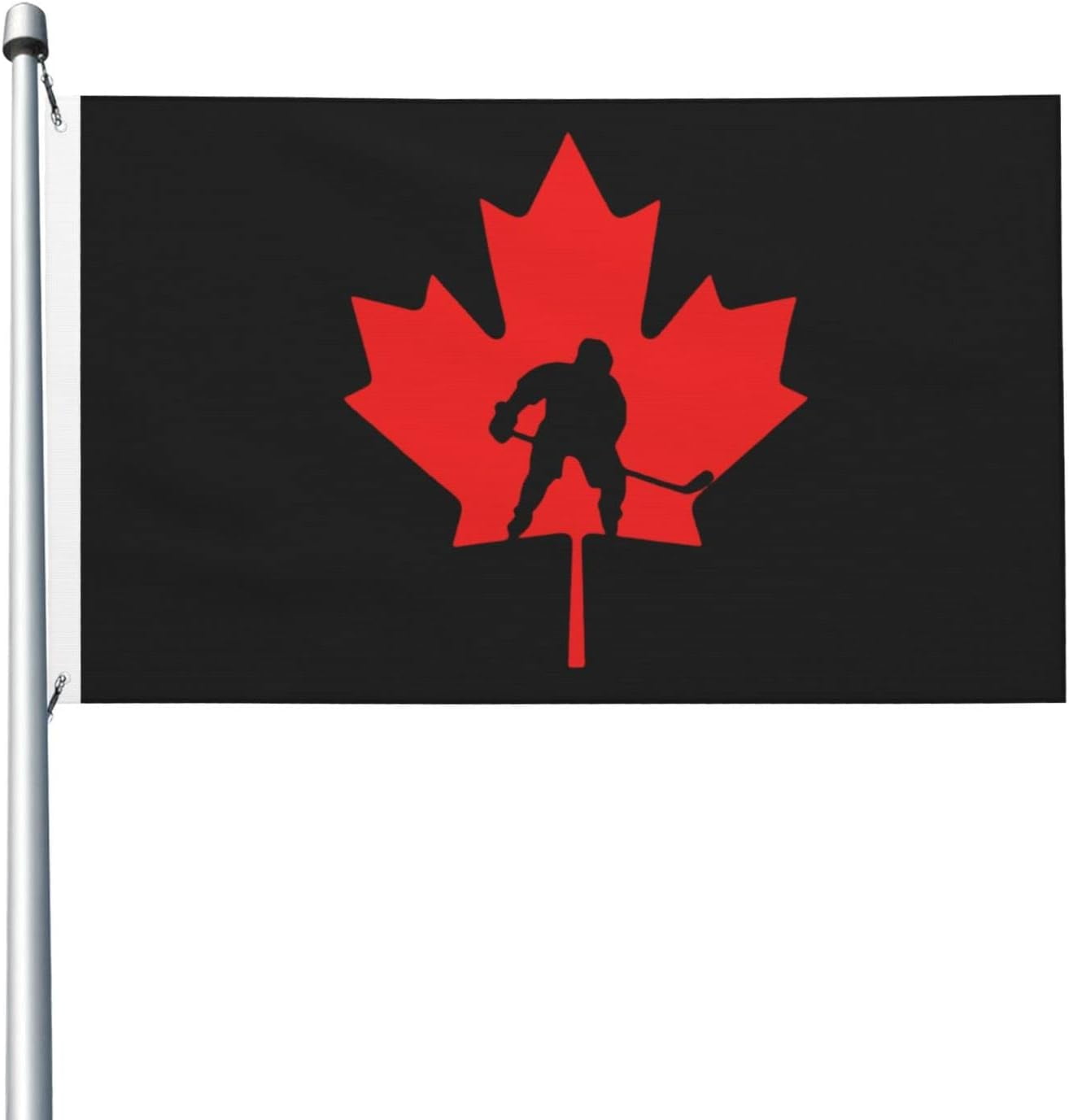 Canadian Hockey Player Flag 3x5 Ft Outdoor Decoration Banner Yard Flag ...