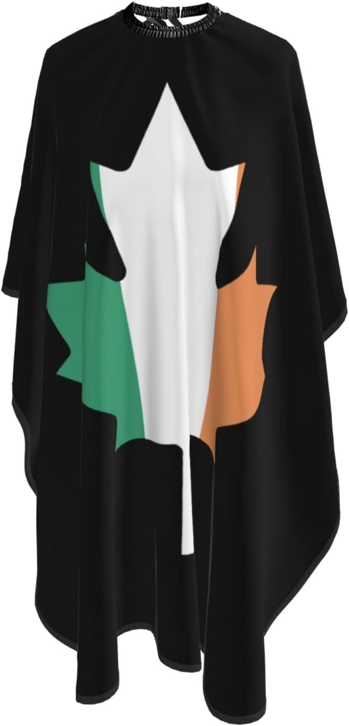 Canadian Irish Flag Maple Leaf Salon Barber Cape - Professional ...