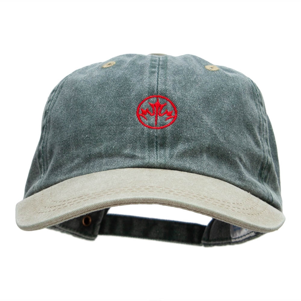 Canadian Leaf Embroidered Pigment Dyed Wash Caps - Spruce Khaki OSFM ...