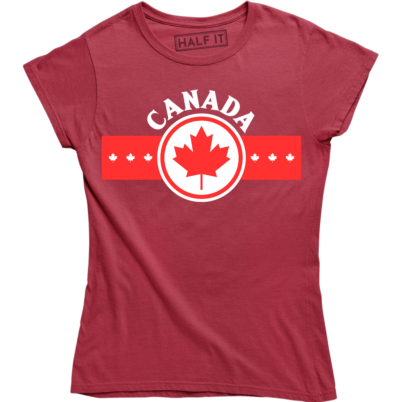 Canadian Maple Leaf - Canada National Flag Retro Football Women's T ...