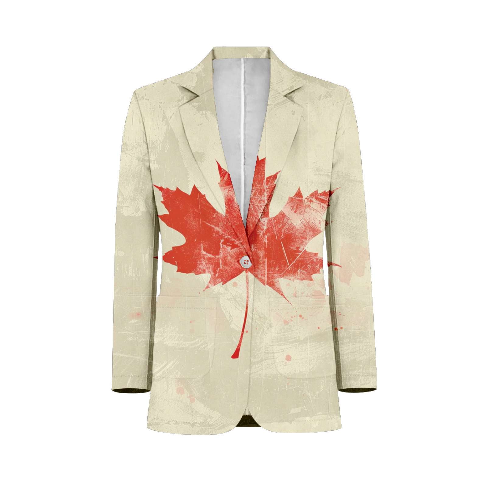 Canadian Maple Leaf Customized Men's Suits full man Shawl Collar ...