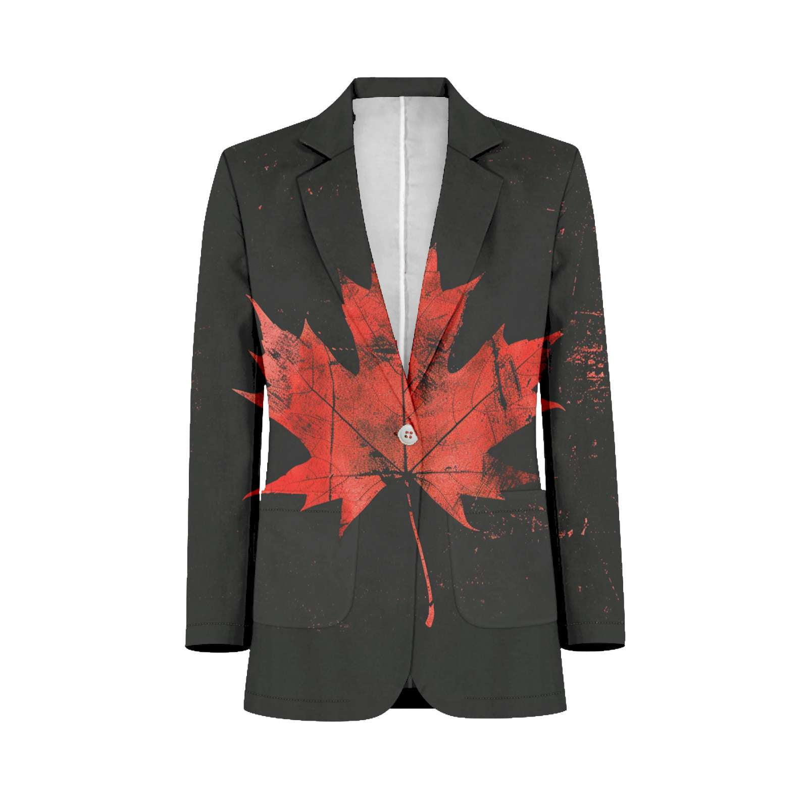Canadian Maple Leaf Customized Men's Suits full man Shawl Collar ...