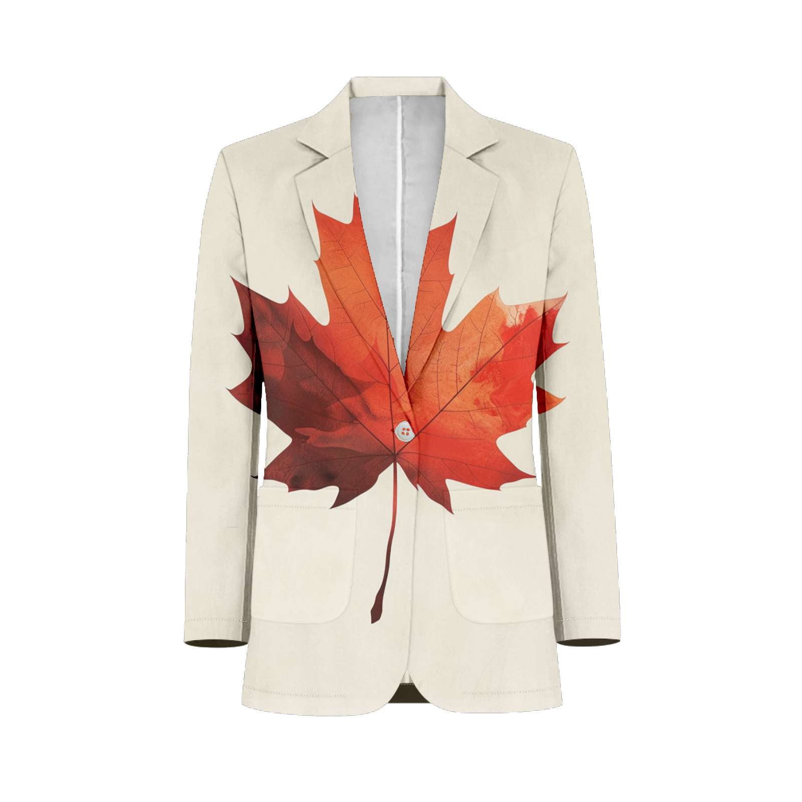 Canadian Maple Leaf Customized Men's Suits full man Shawl Collar ...