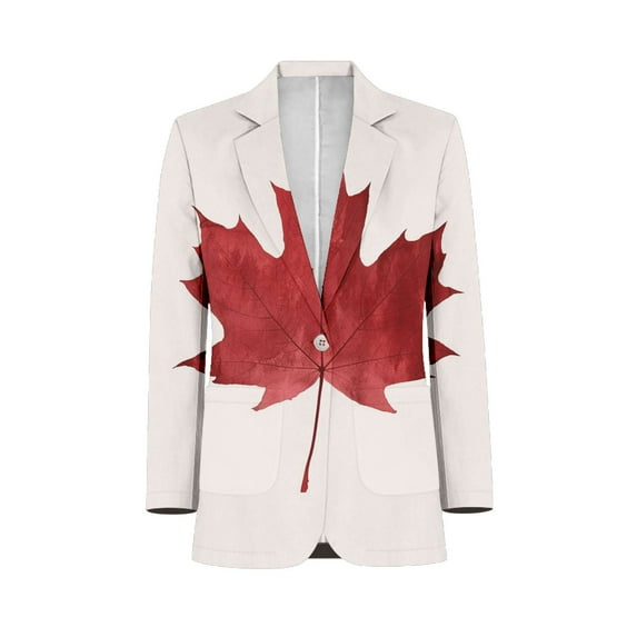 Canadian Maple Leaf Customized Men's Suits full man Shawl Collar ...