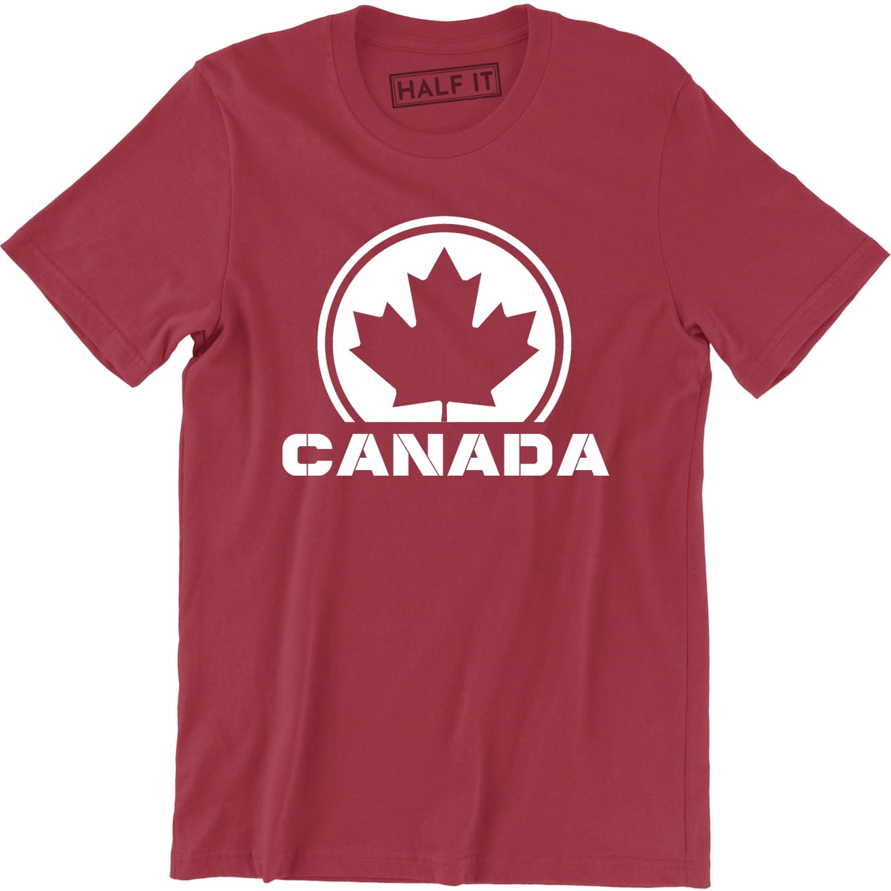 Canadian Maple Leaf Flag - Canada National Flag Retro Football Men's T ...