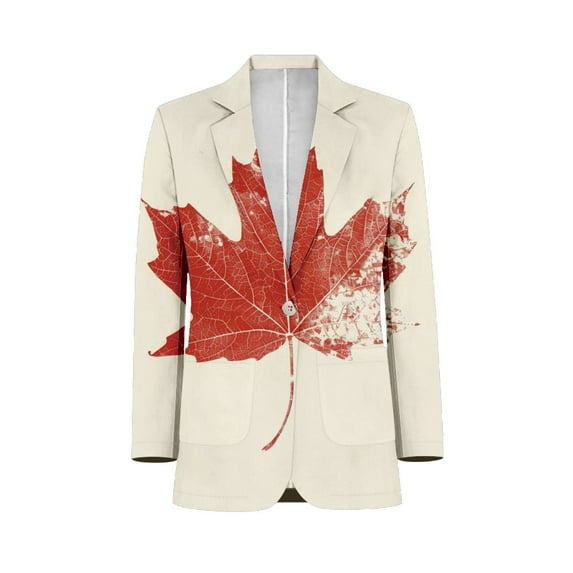Canadian Maple Leaf Men Blazers Slim Clothing Summer Jacket Man ...