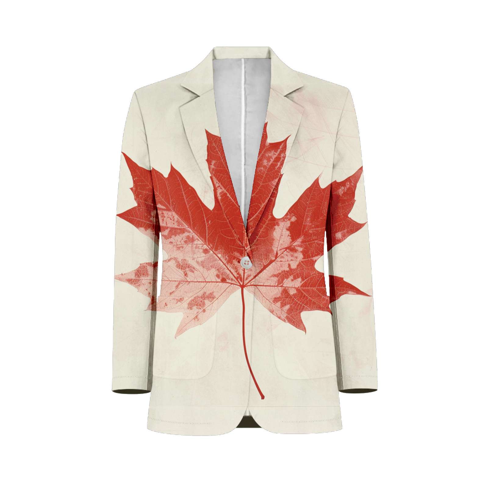 Canadian Maple Leaf Men's Suit Blazer Casual Party Wear Slim Fit Suit ...