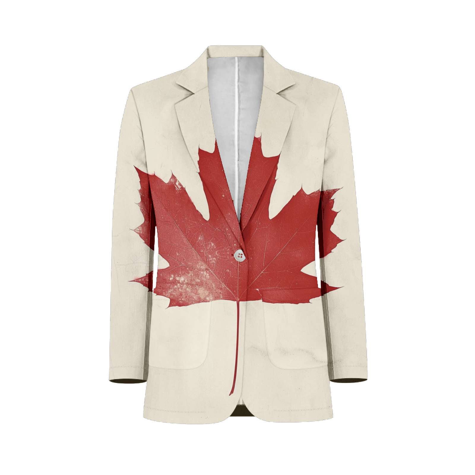 Canadian Maple Leaf Mens Suits Shawl Collar Slim Fit Suit Mens Groom ...