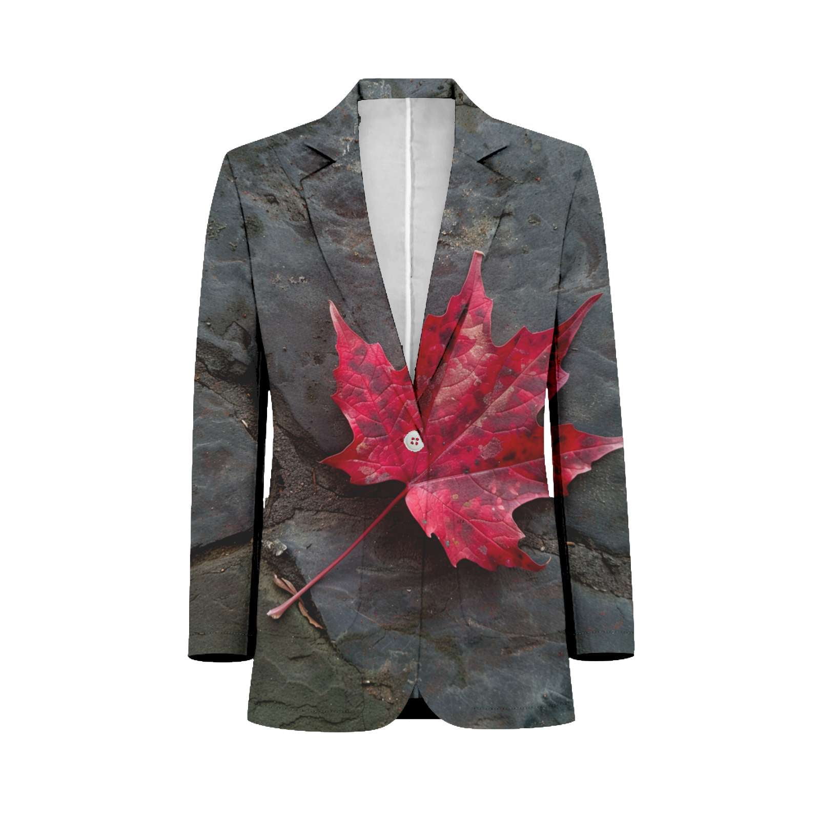 Canadian Maple Leaf Mens Suits Shawl Collar Slim Fit Suit Mens Groom ...