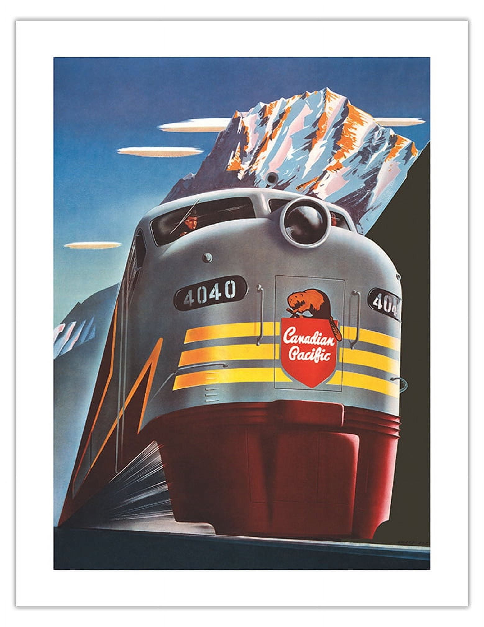 Canadian Pacific Railway Company - CP FP9A 4040 Diesel Locomotive Train ...