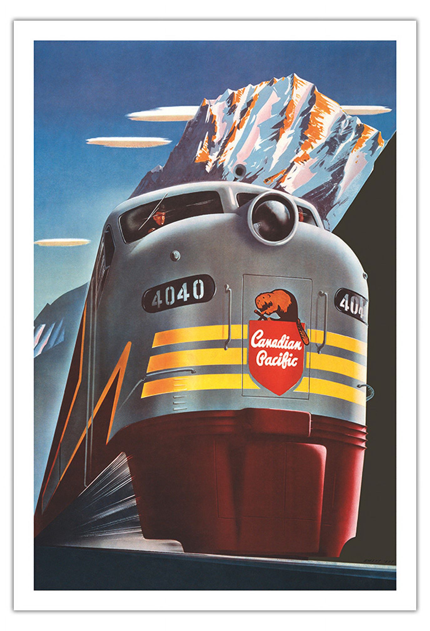 Canadian Pacific Railway Company - CP FP9A 4040 Diesel Locomotive Train ...