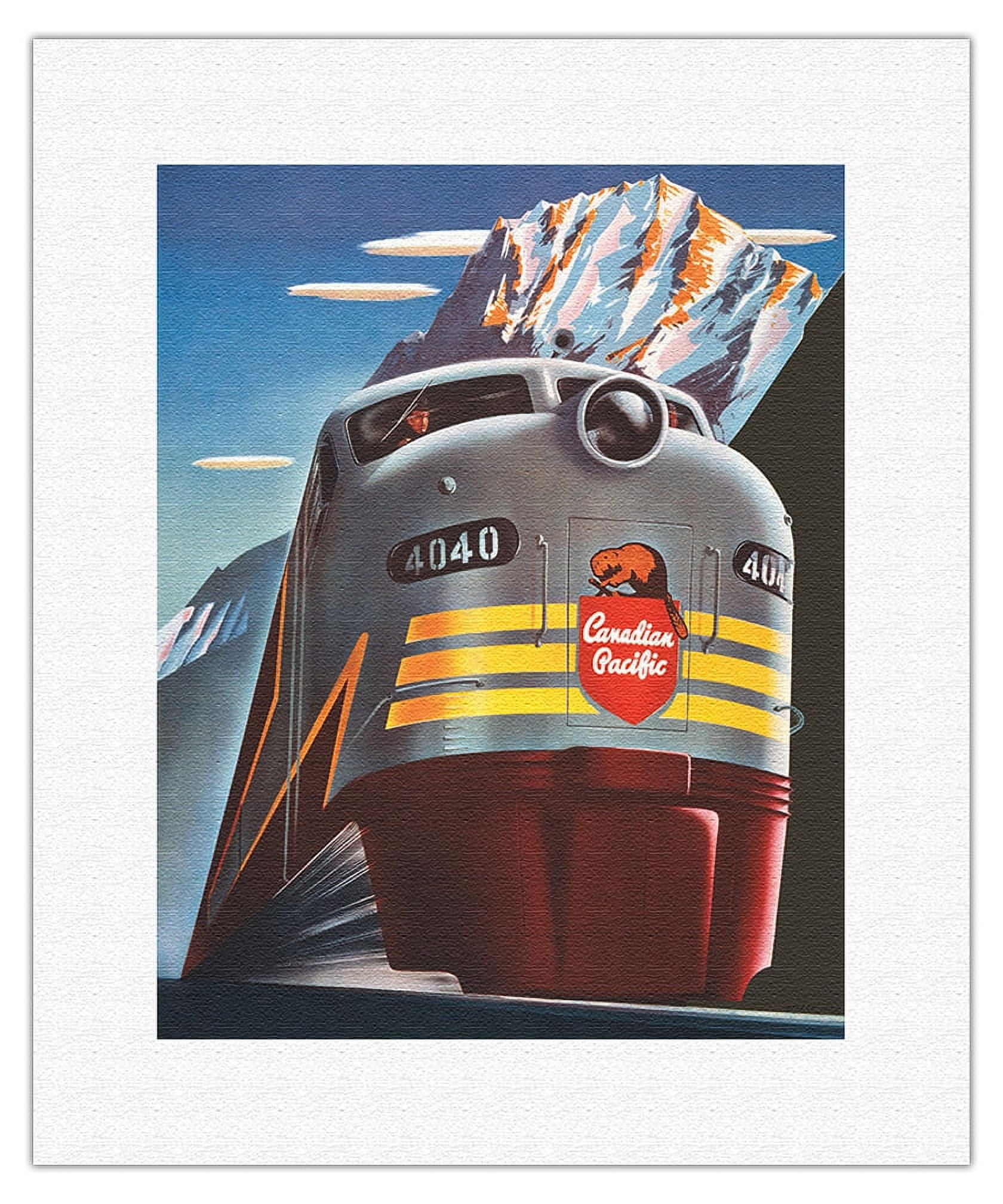 Canadian Pacific Railway Company - CP FP9A 4040 Diesel Locomotive Train ...