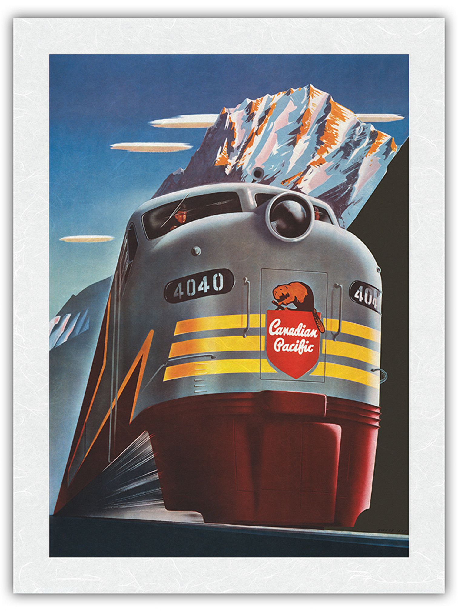 Canadian Pacific Railway Company-CP FP9A 4040 Diesel Locomotive Train ...