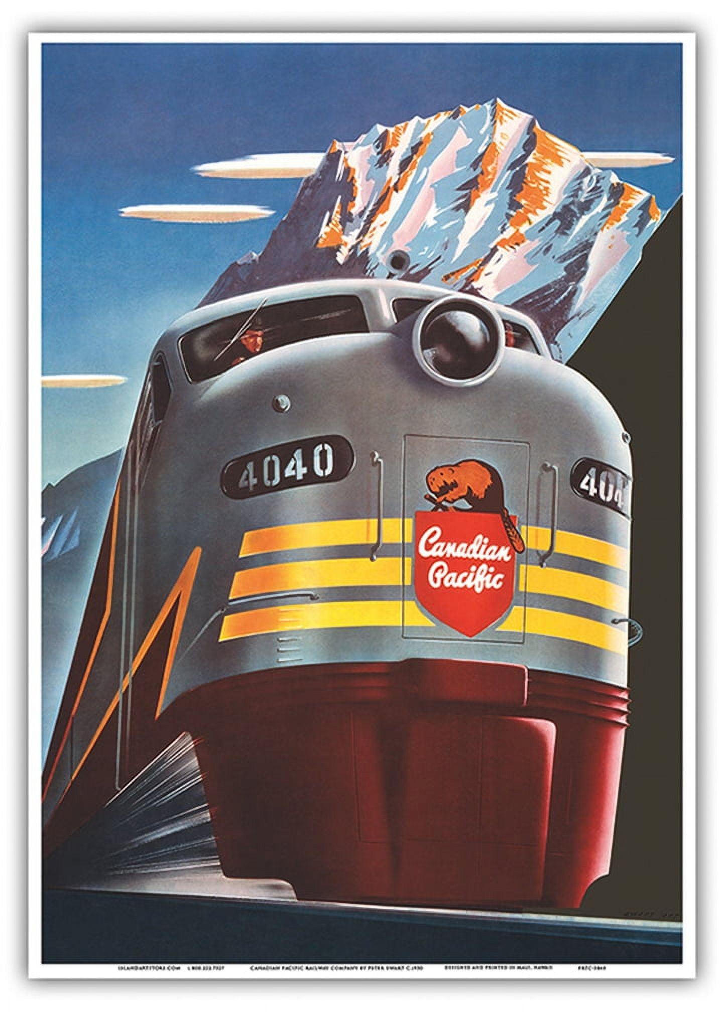 Canadian Pacific Railway Company - CP FP9A 4040 Diesel Locomotive Train ...