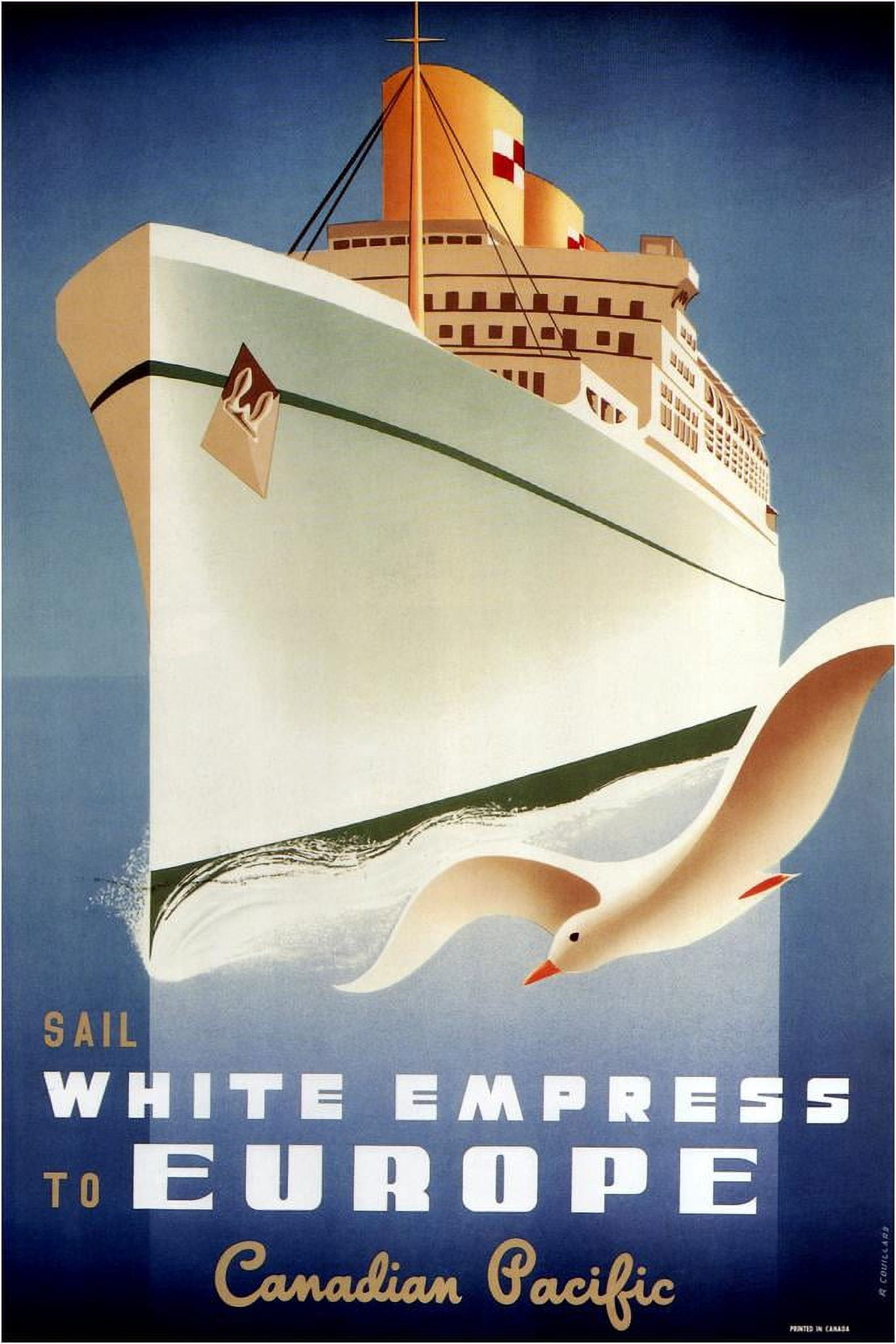 Canadian Pacific Sail White Empress to Europe Canada Cruise Ship ...