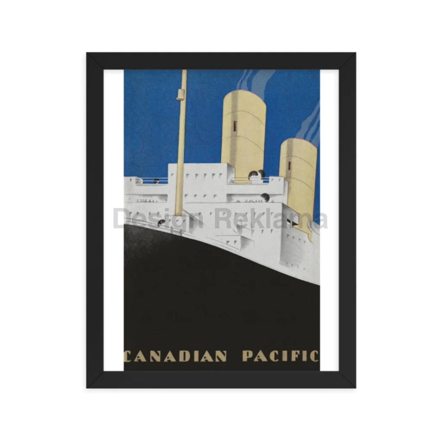 Canadian Pacific Steamship Company, 1932. Framed Vintage Travel Poster ...