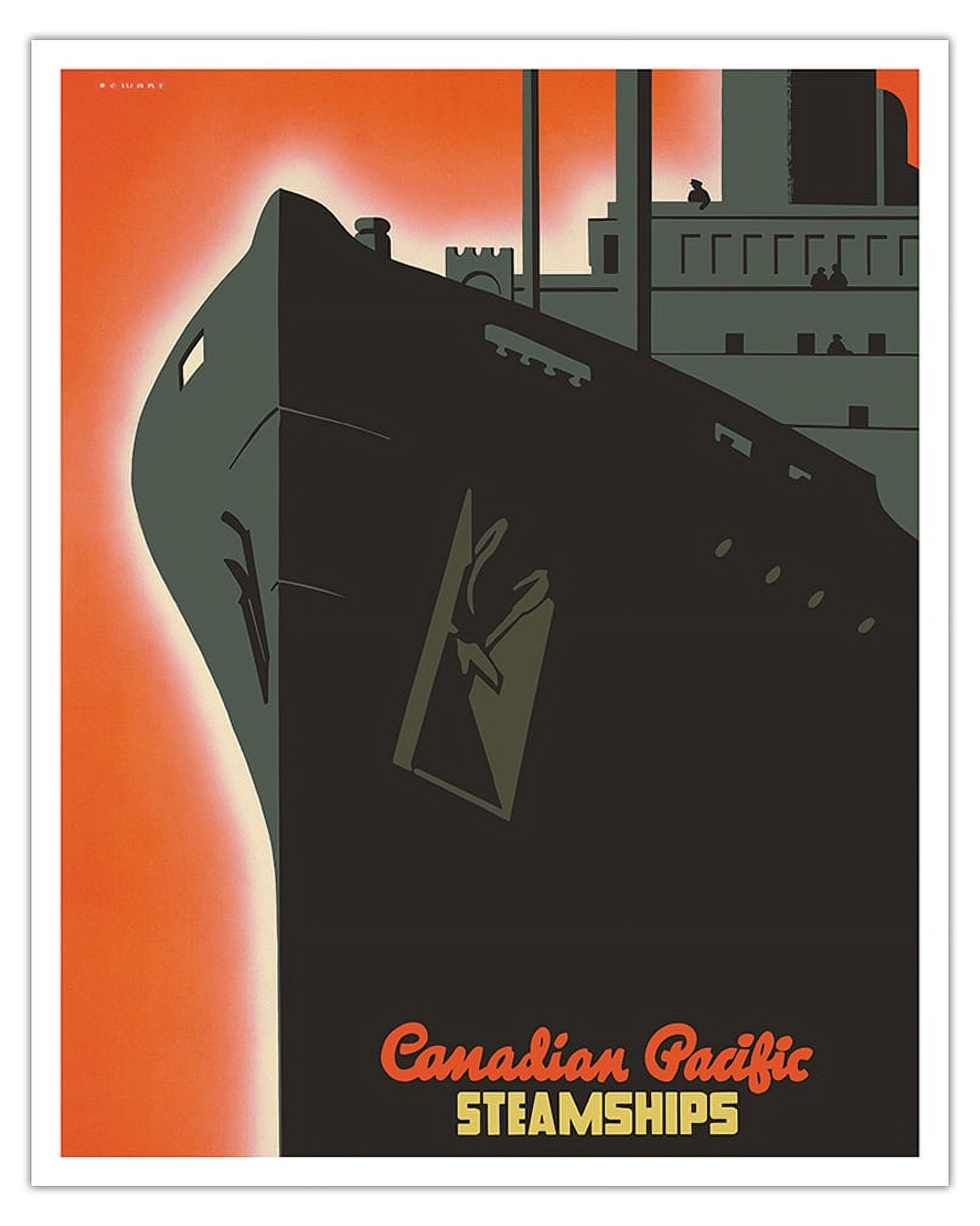 Canadian Pacific Steamships - Vintage Ocean Liner Travel Poster by ...