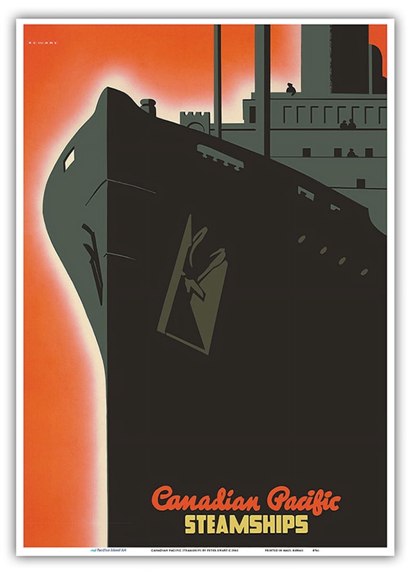 Canadian Pacific Steamships - Vintage Ocean Liner Travel Poster by ...