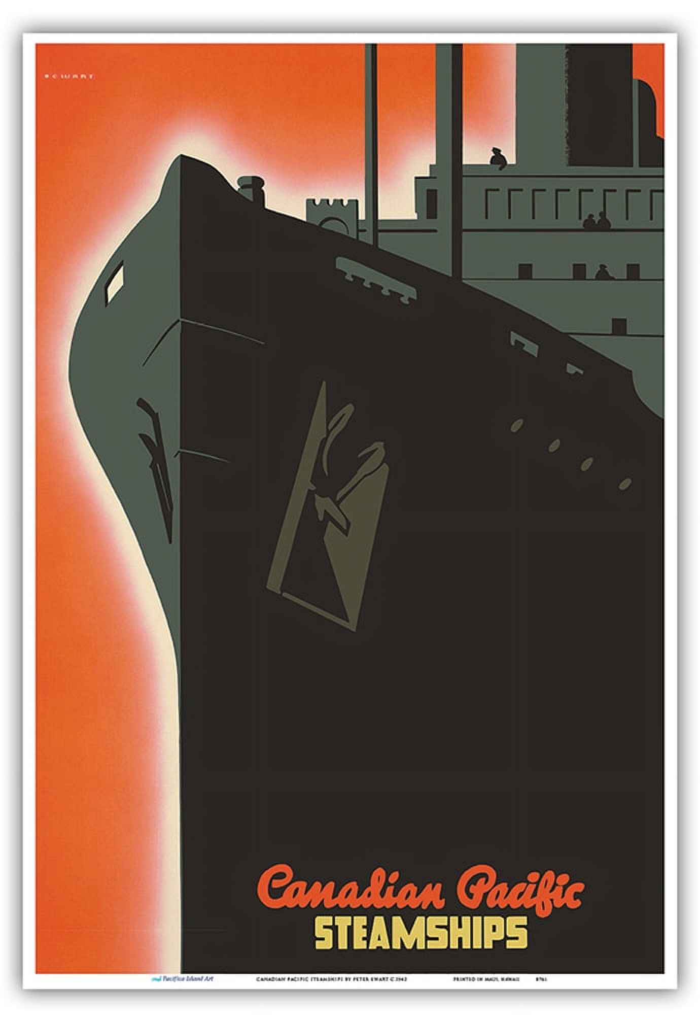 Canadian Pacific Steamships - Vintage Ocean Liner Travel Poster by ...