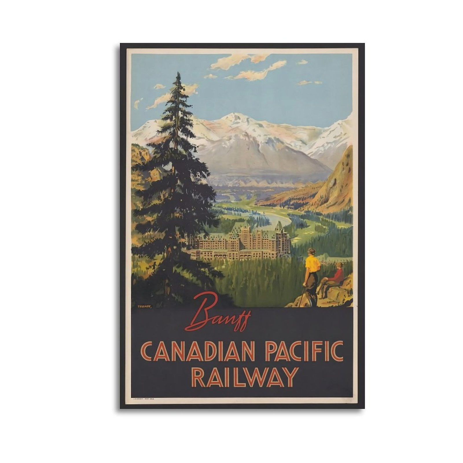 Canadian Pacific Travel Canvas Wall Art Posters and Prints Room ...