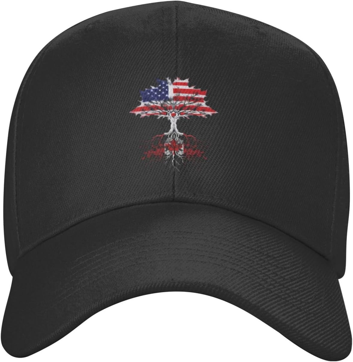 Canadian Roots American Grown Canada Flag Curved Brim Baseball Cap Golf ...