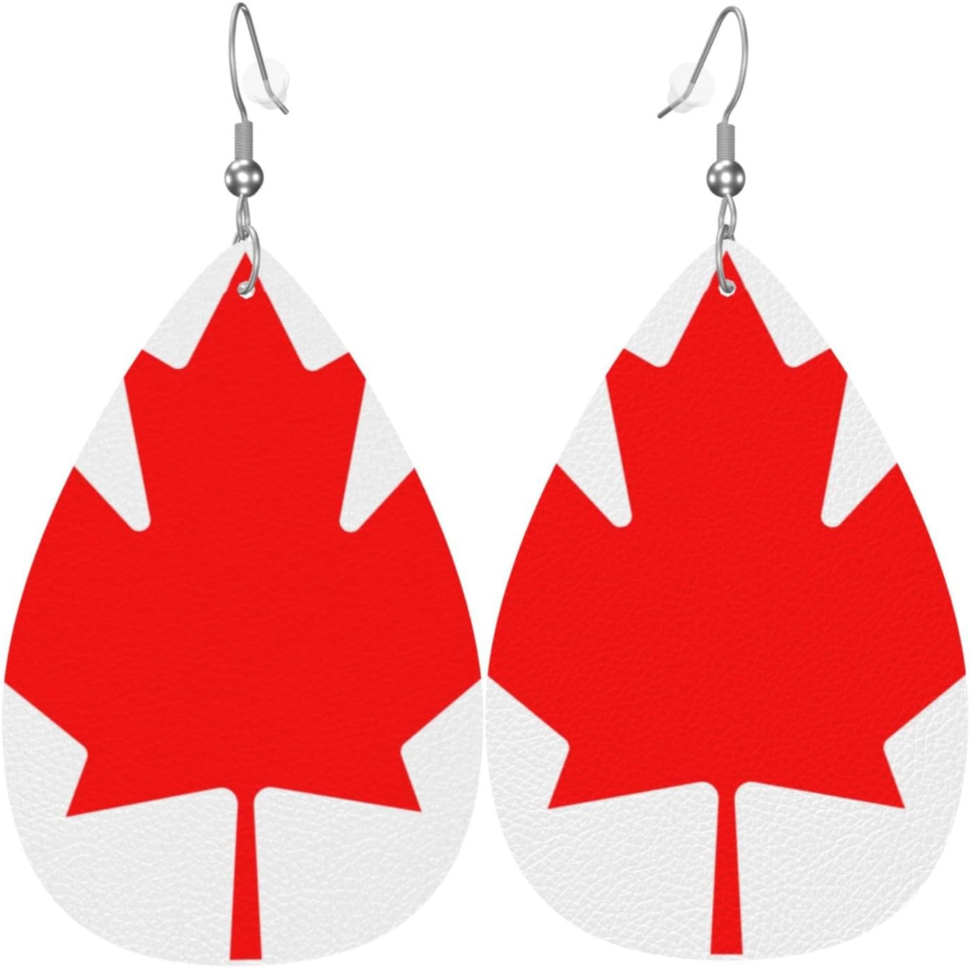 Canadian flag Quality Print Leather Teardrop Earrings - Fashion ...