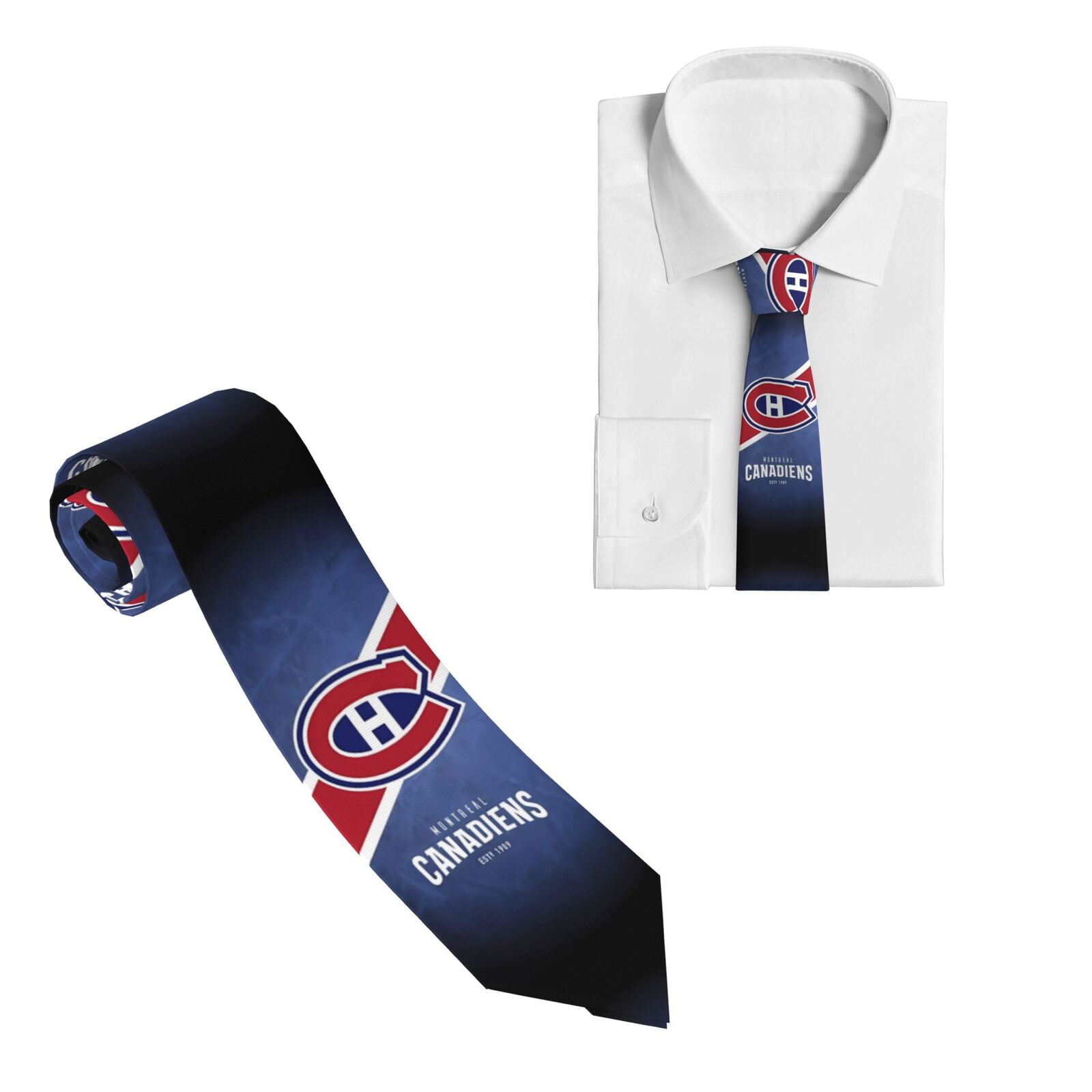 Canadiens Customized Hockey Silk Men's Tie Father's Day Tie Business ...