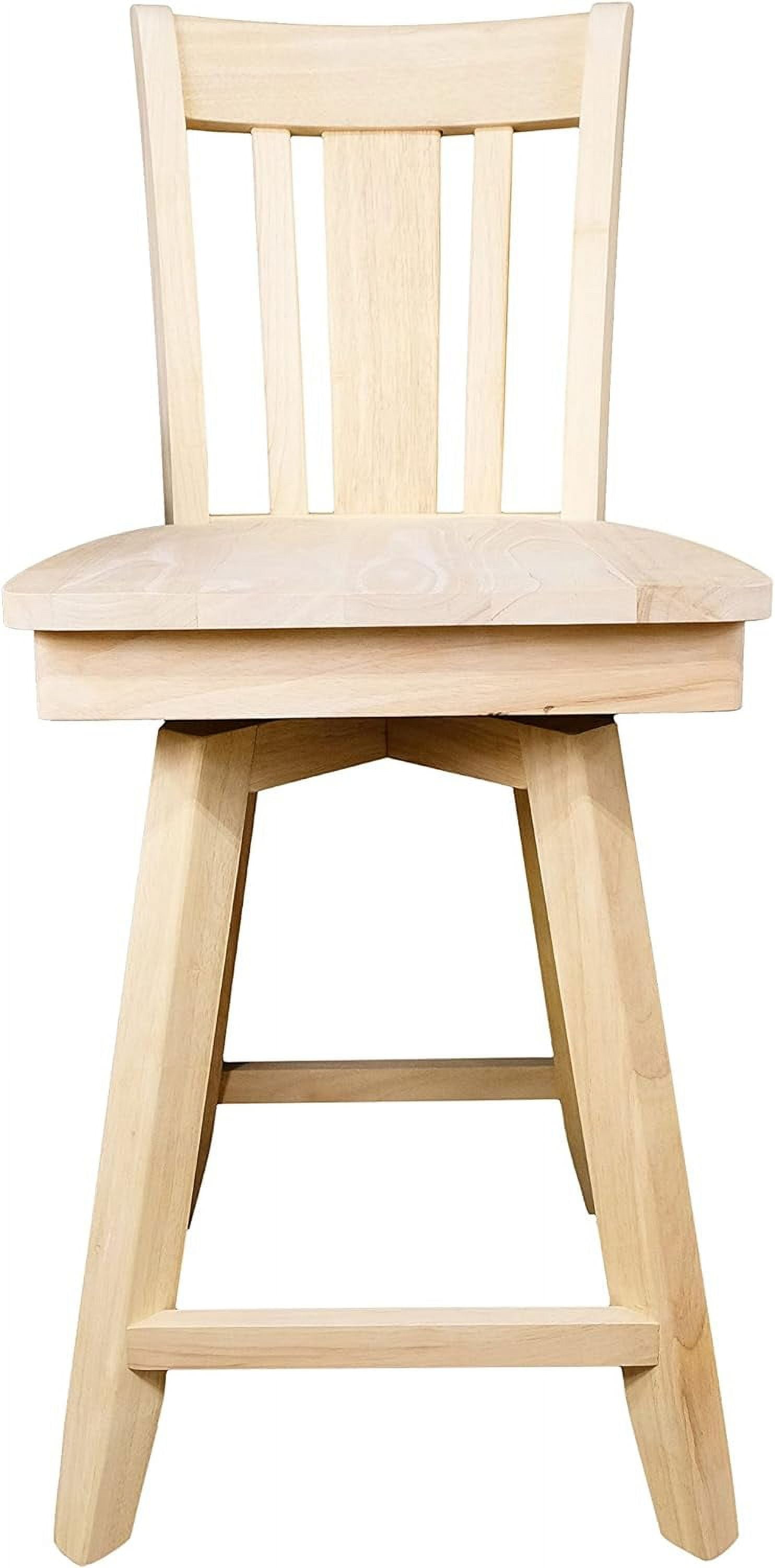 Canal Counter Swivel Stool 24" Seating Height – Unfinished (SW2401-RW ...