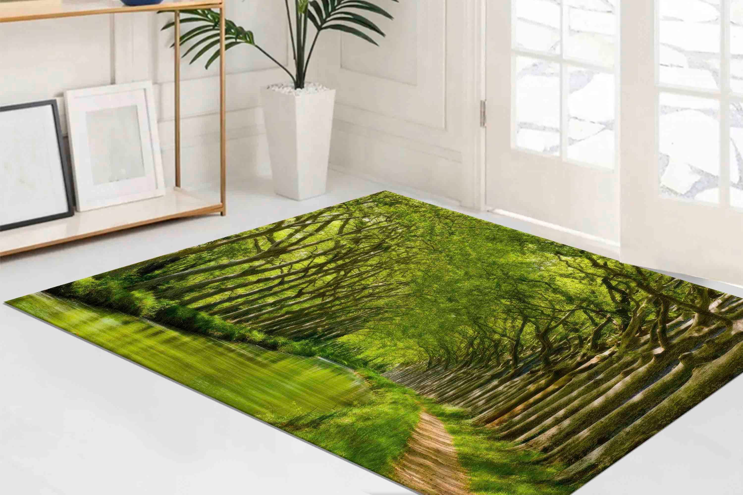 Canal Du Midi in France Rug, Tree Rug, Farmhouse Rugs, Landscape Rugs ...
