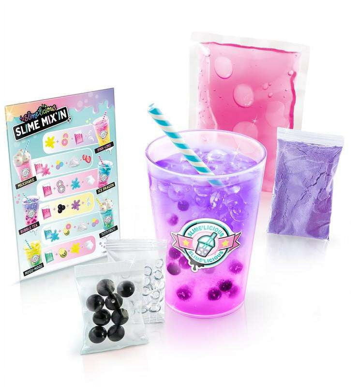 Girls Princess Crown Bubble Tea Slime Kit - DIY Drink Themed Slime ...