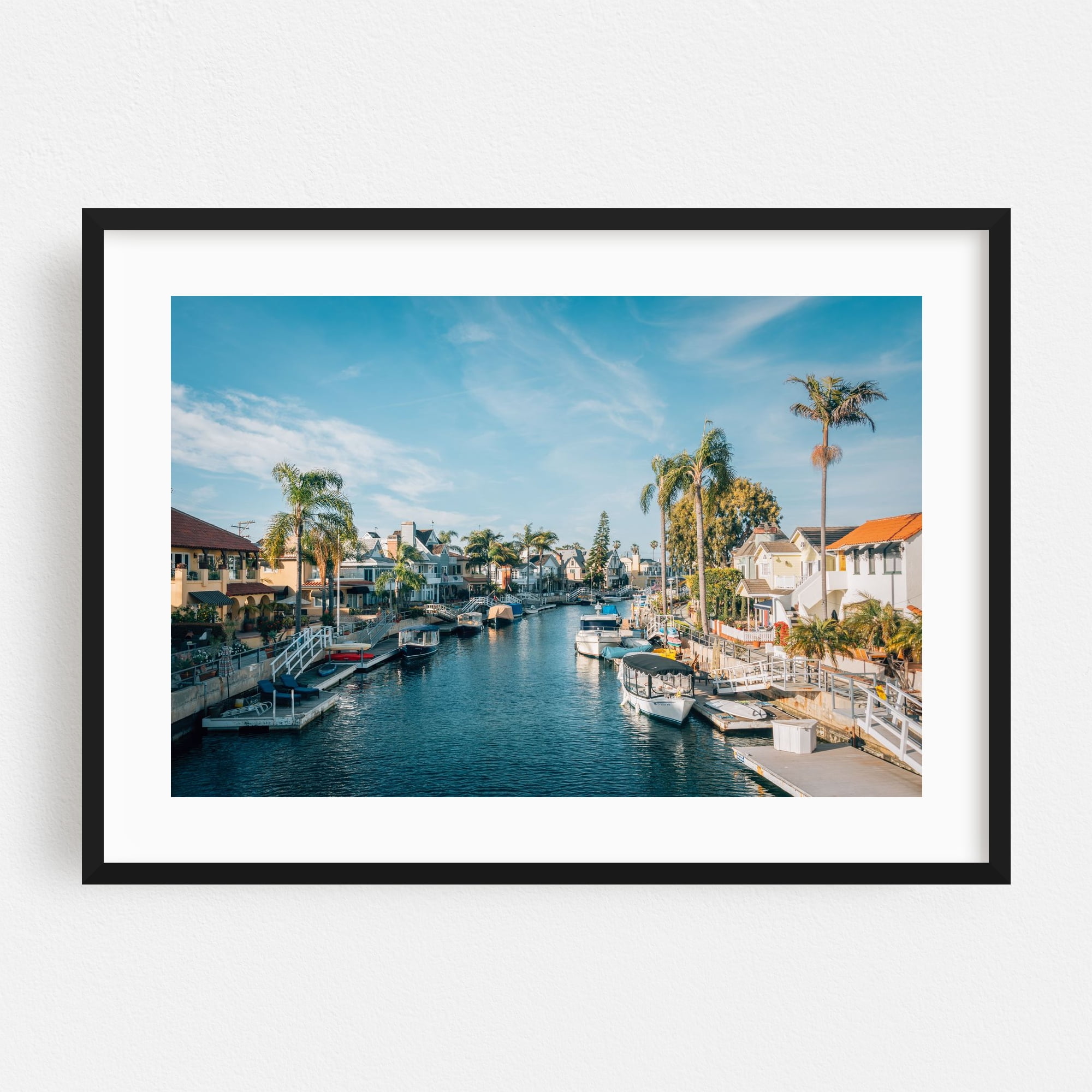 Canal in Naples, Long Beach - Long Beach California Photography Palm Tree Summer Architecture ...