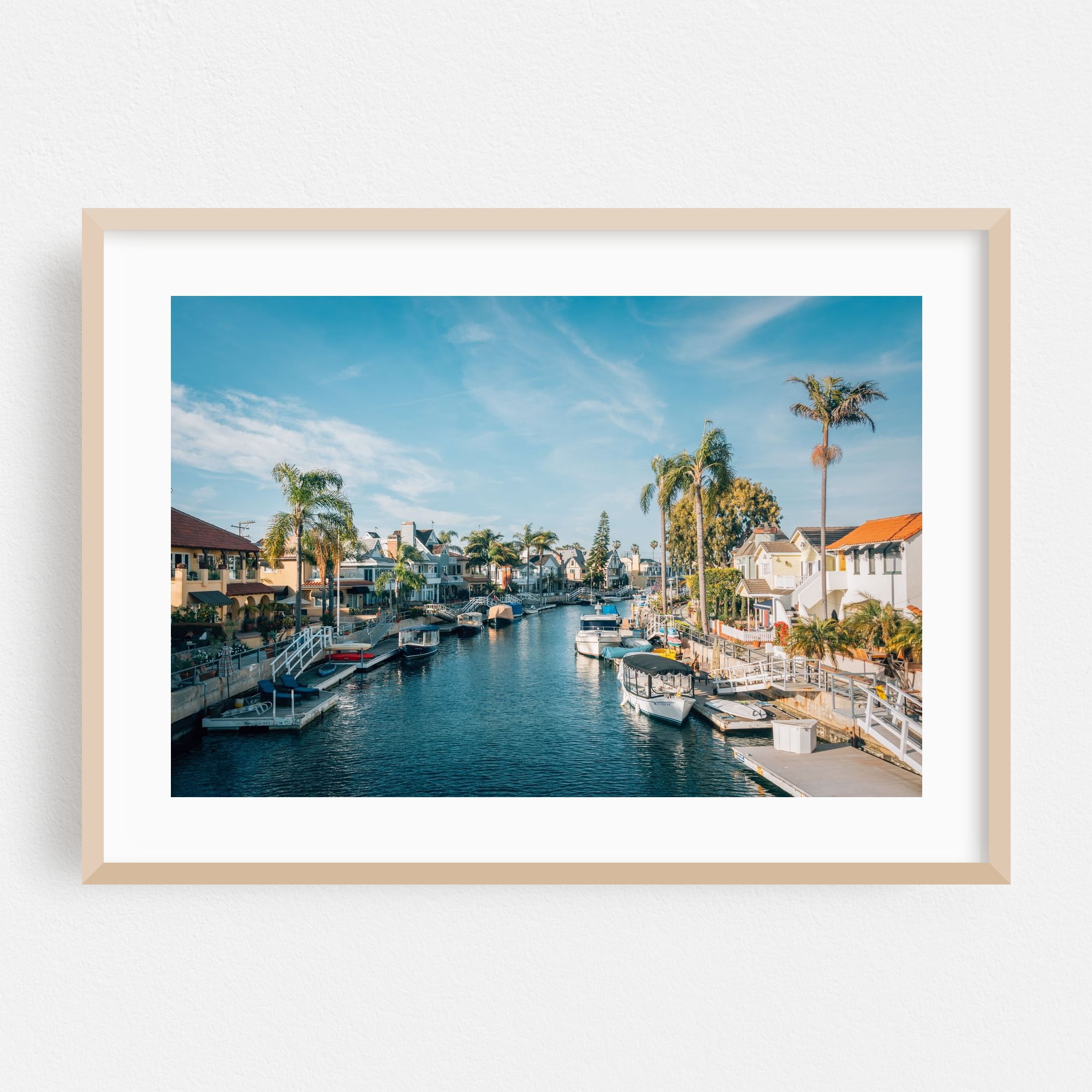 Canal in Naples, Long Beach - Long Beach California Photography Palm ...