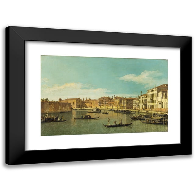 Canaletto 14x11 Black Modern Framed Museum Art Print Titled - Venice ... Canaletto 14x11 Black Modern Framed Museum Art Print Titled - Venice ...