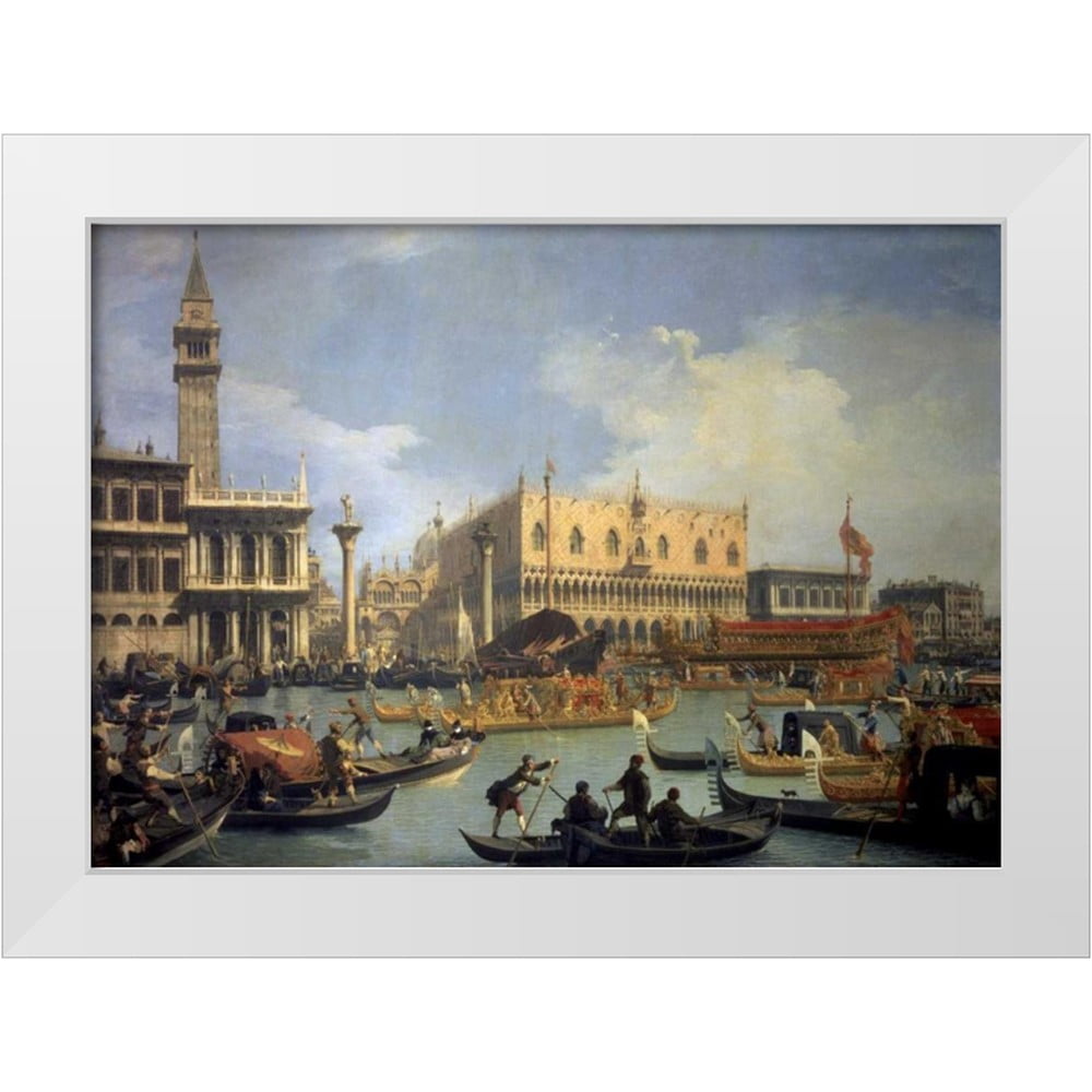 Canaletto 18x14 White Modern Wood Framed Museum Art Print Titled - The ...