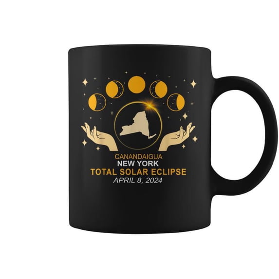 Canandaigua New York Total Solar Eclipse 2024 Coffee Mugs - Walmart.com